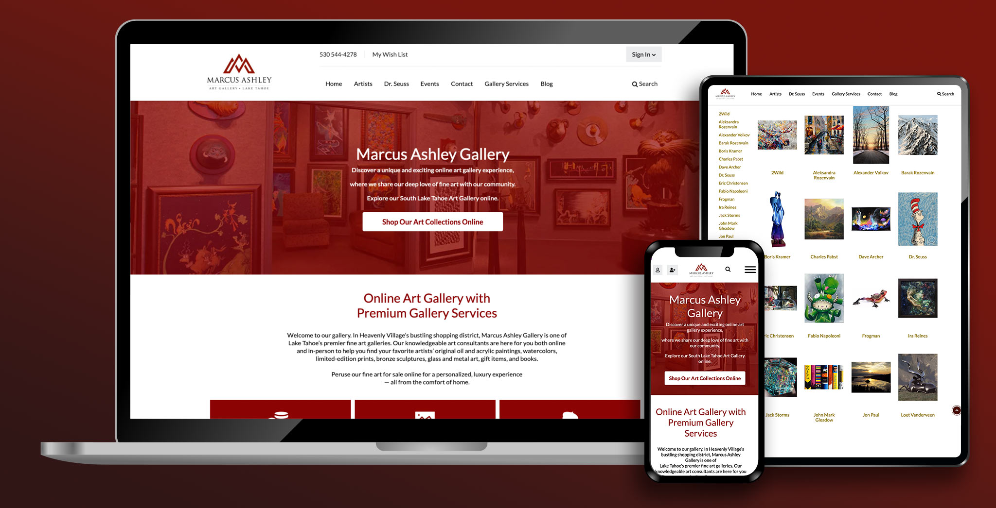 Marcus Ashley Fine Art Gallery • BL Friedman Creative